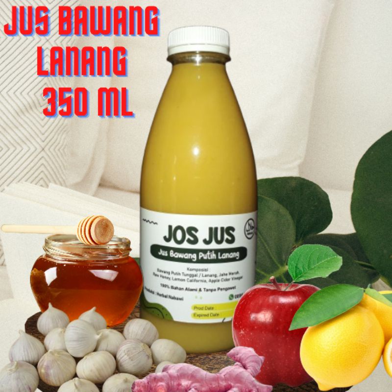Jual Jus bawang putih tunggal JOS JUS Garlic 350ML herbal jantung sehat ...