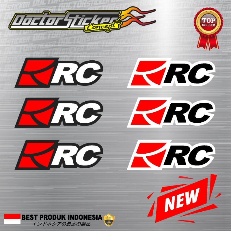 Jual Sticker Stiker Helm RC Visor Helmet sticker RC visor | Shopee ...