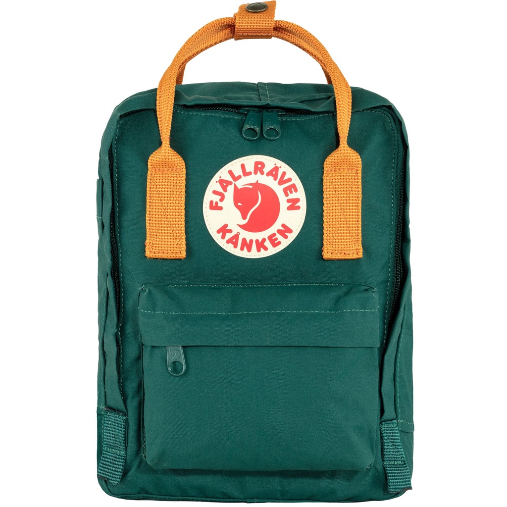 Jual Fjallraven Kanken Mini Vinylon Artic Green-Spicy Orange Tas Ransel ...