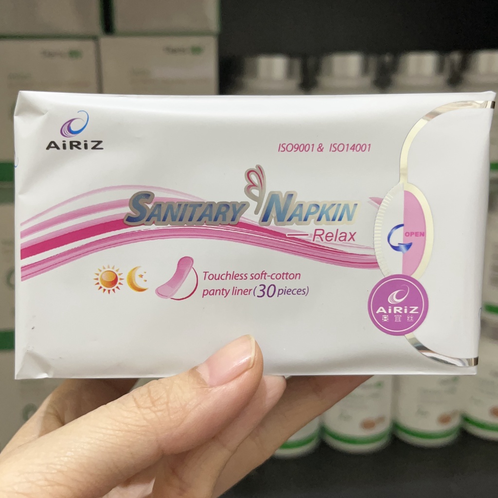 Jual AIRIZ Sanitary Napkin Panty Liner Relax isi 30 Pembalut Kesehatan ...