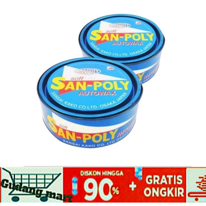 Jual SANPOLY Pembersih Cet Mobil / Membersihkan Baret Halus Body Mobil Motor WAX | Shopee Indonesia