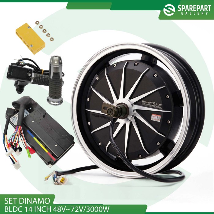Jual Motor Listrik Paket Hub Dinamo Bldc Motor Listrik 48-72V 3000W ...