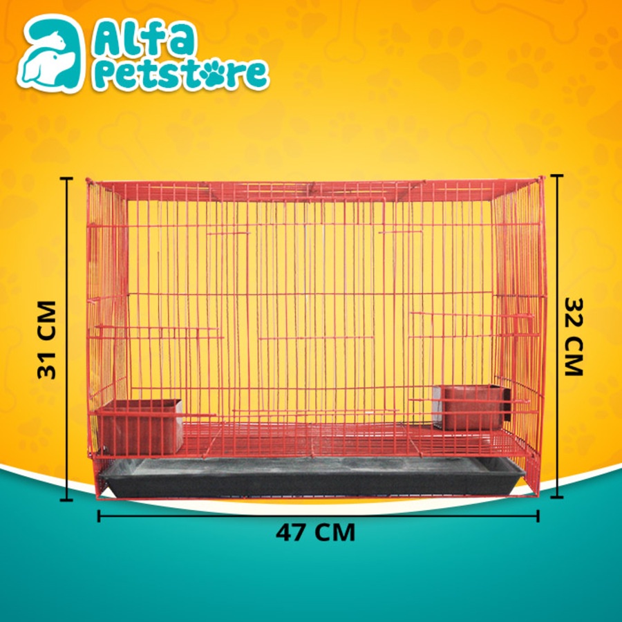 Jual Kandang Hewan Kelinci Besi lipat premium Rabbit Cage | Shopee ...