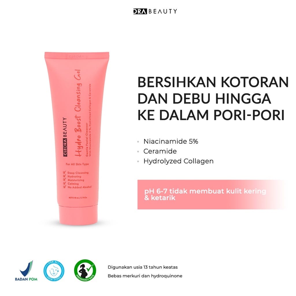Jual Cleora Beauty - Hydro Boost Cleansing Gel 80ml | Shopee Indonesia