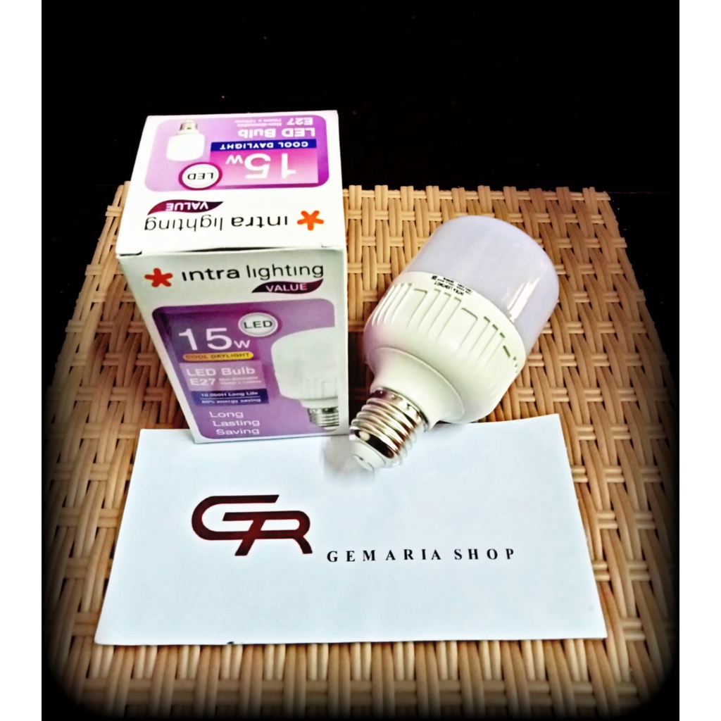 Jual LAMPU LED T BULB 15W E27, INTRA LIGHTING | Shopee Indonesia