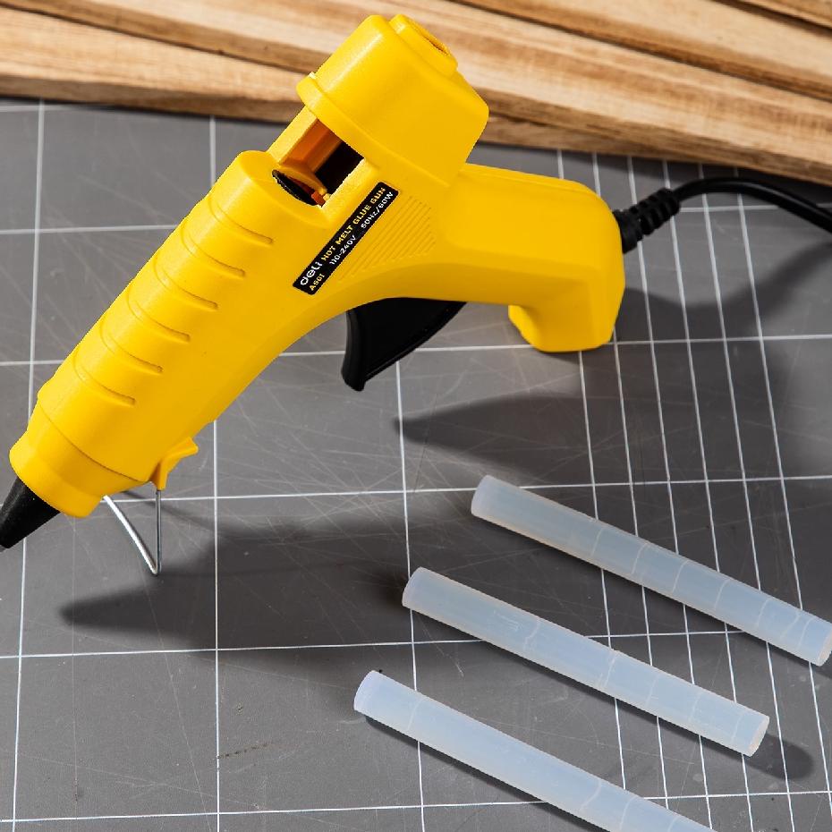 Jual Penawaran khusus--Deli Hot Melt Glue Gun Lem Tembak warna kuning ...