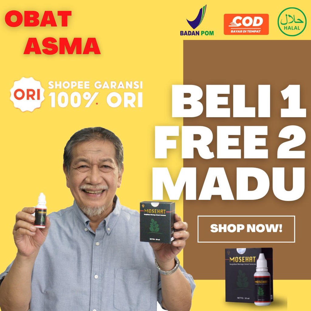 Jual Obat Sesak Nafas Bengek Sulit Bernafas Asma 100% Mosehat Original ...
