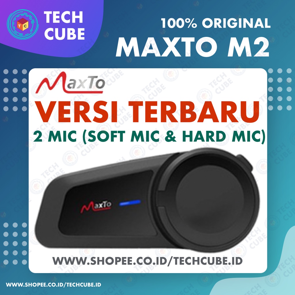 Jual Maxto M2 Bluetooth Radio FM Intercom Helm 6 Rider Alternatif EJEAS Q7 V6 PRO M2C | Shopee ...