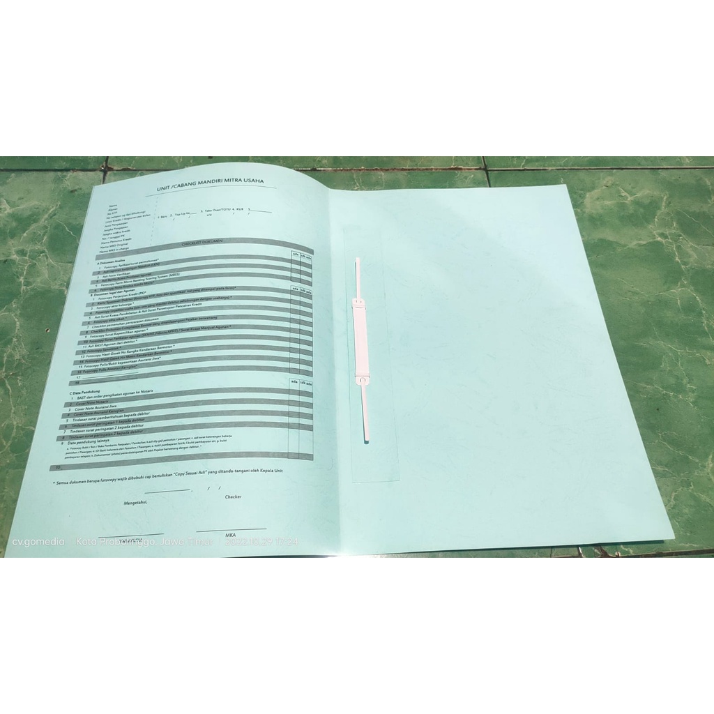 Jual Map KUM Bank Mandiri Warna Biru Muda | Shopee Indonesia