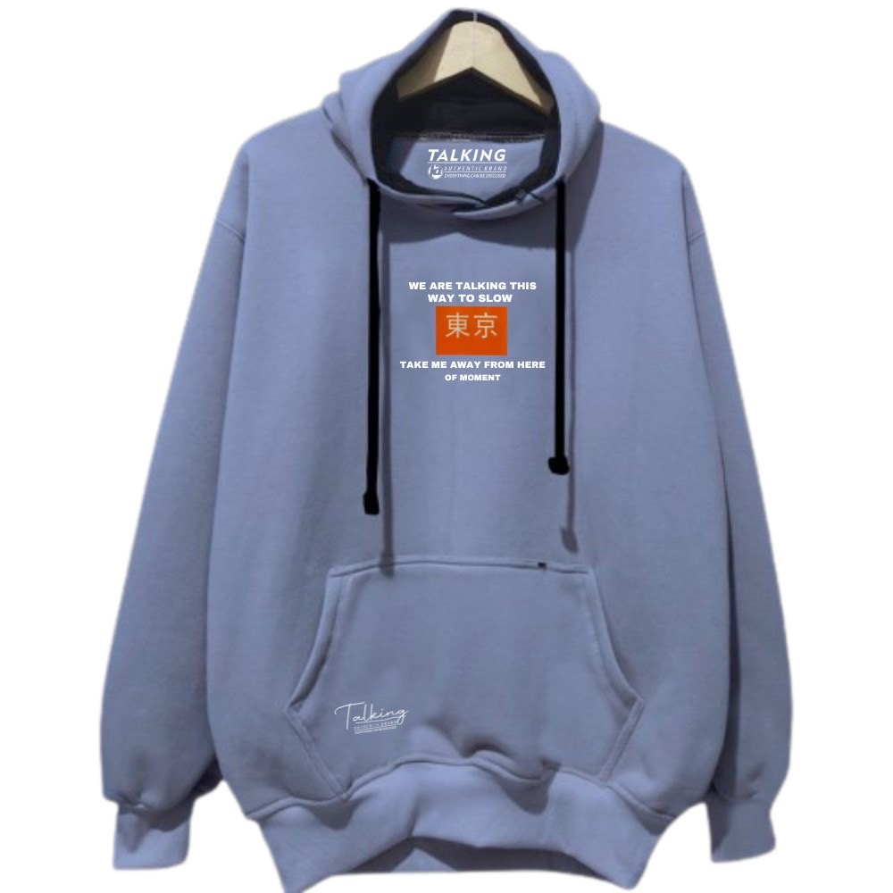 Jual Jaket Hoodie Sweater Pria Wanita Abu Paralon Hudi Denim We Are Talking Kekinian Switer Hodi ...