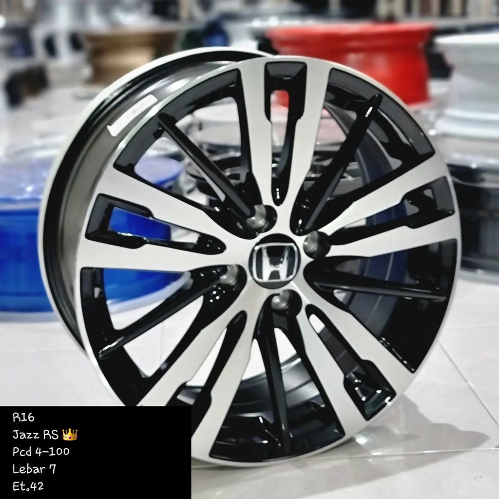 Jual velg replika jazz rs ring 16 lebar 7 cocok untuk brio city yaris ...