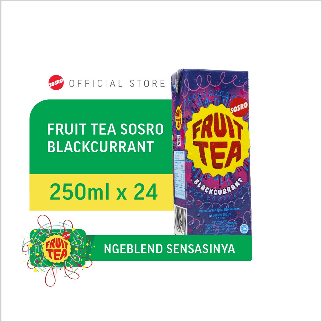 Jual Fruit Tea Sosro Kotak BlackCurrant 250ml isi 24pcs | Shopee Indonesia