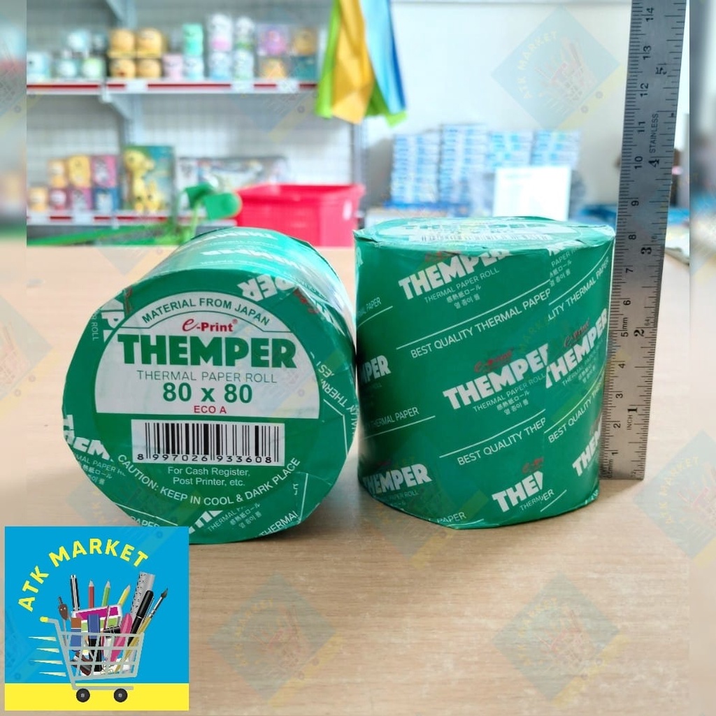 Jual Eprint Thermal Paper 80x80 ECO Themper Kertas Kasir EDC Struk Bon ...