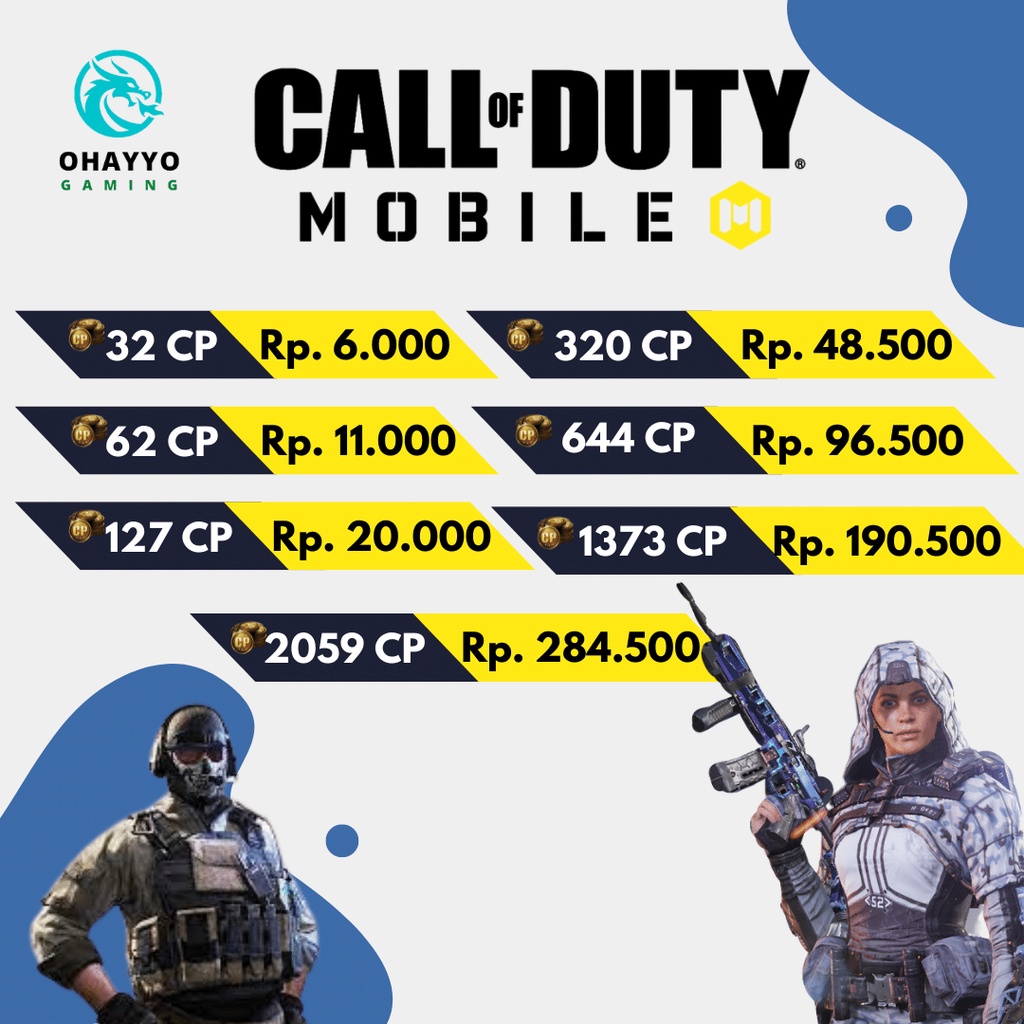 Jual TOPUP CP CODM MURAH PROSES CEPAT | Shopee Indonesia