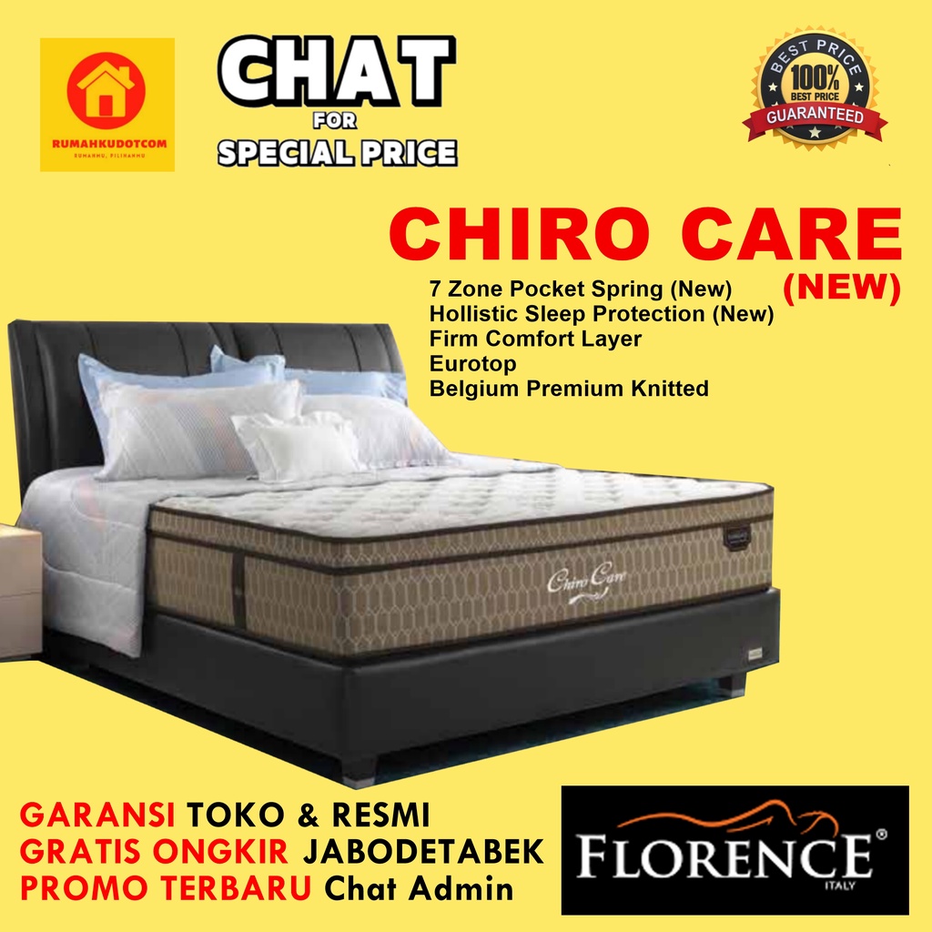 Jual KASUR SPRINGBED FLORENCE - KASUR SPRINGBED KESEHATAN - CHIRO CARE ...