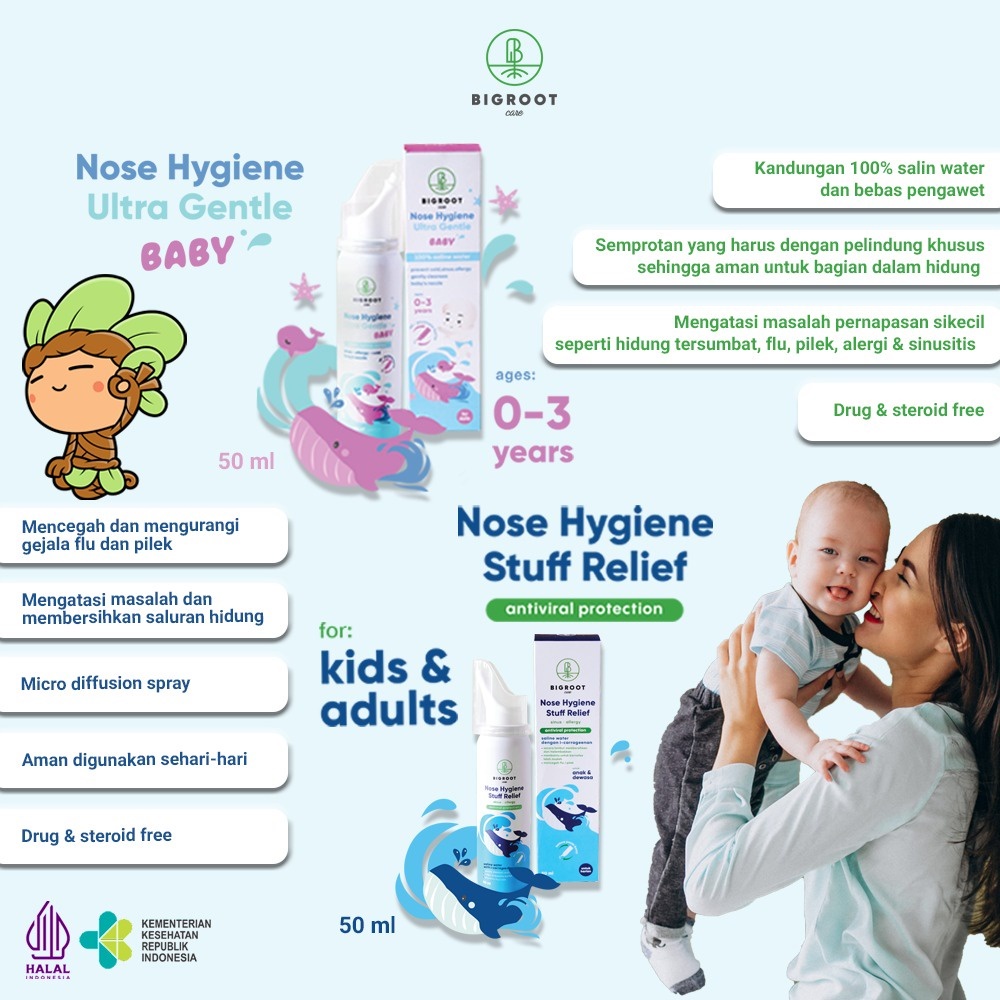 Jual BIGROOT CARE NOSE HYGIENE ULTRA GENTLE BABY / STUFF RELIEF KIDS ...