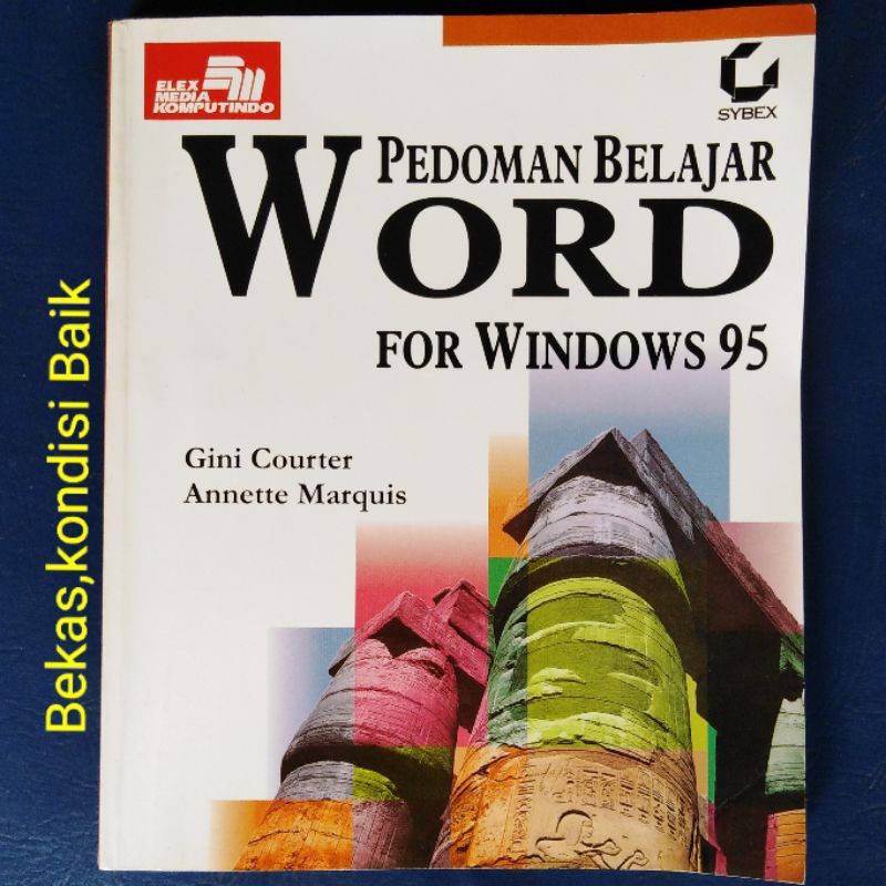 Jual Buku Komputer Pedoman Belajar Word For Windows 95 Gini Courter ...