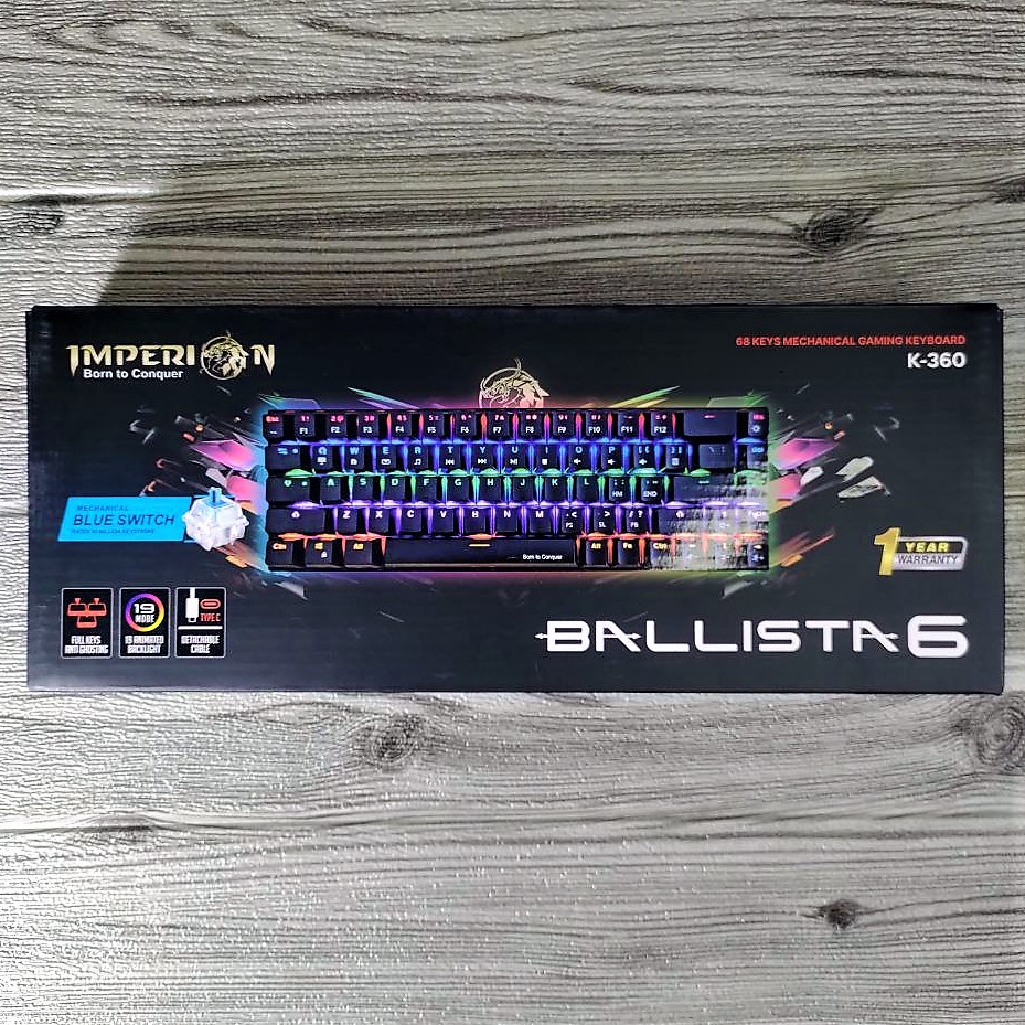 Jual Keyboard Gaming Imperion Ballista 6 KG-360 Mechanical | Shopee ...