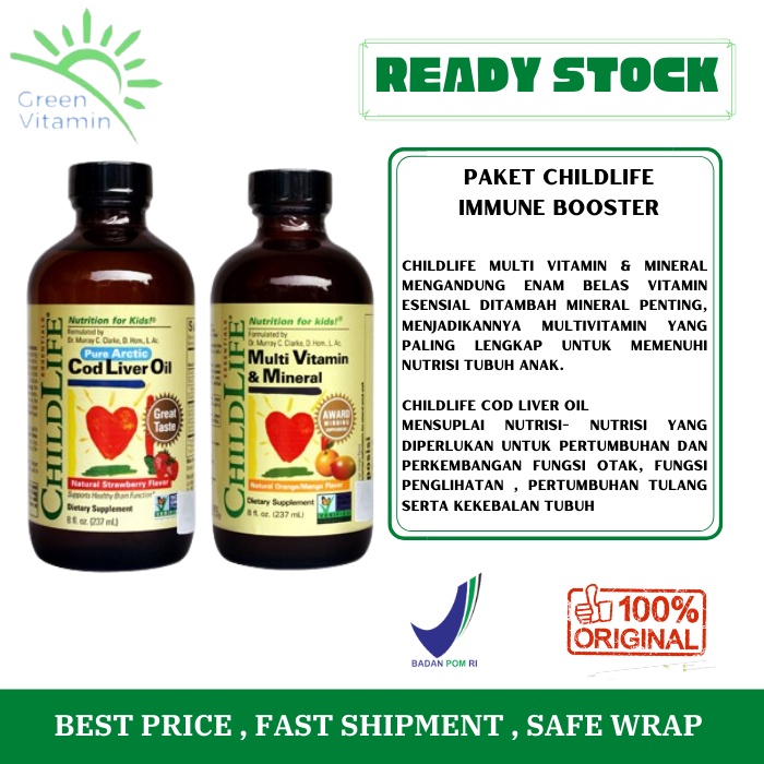 Jual Childlife Multivitamin + Cod Liver Oil (Paket Immune Booster ...