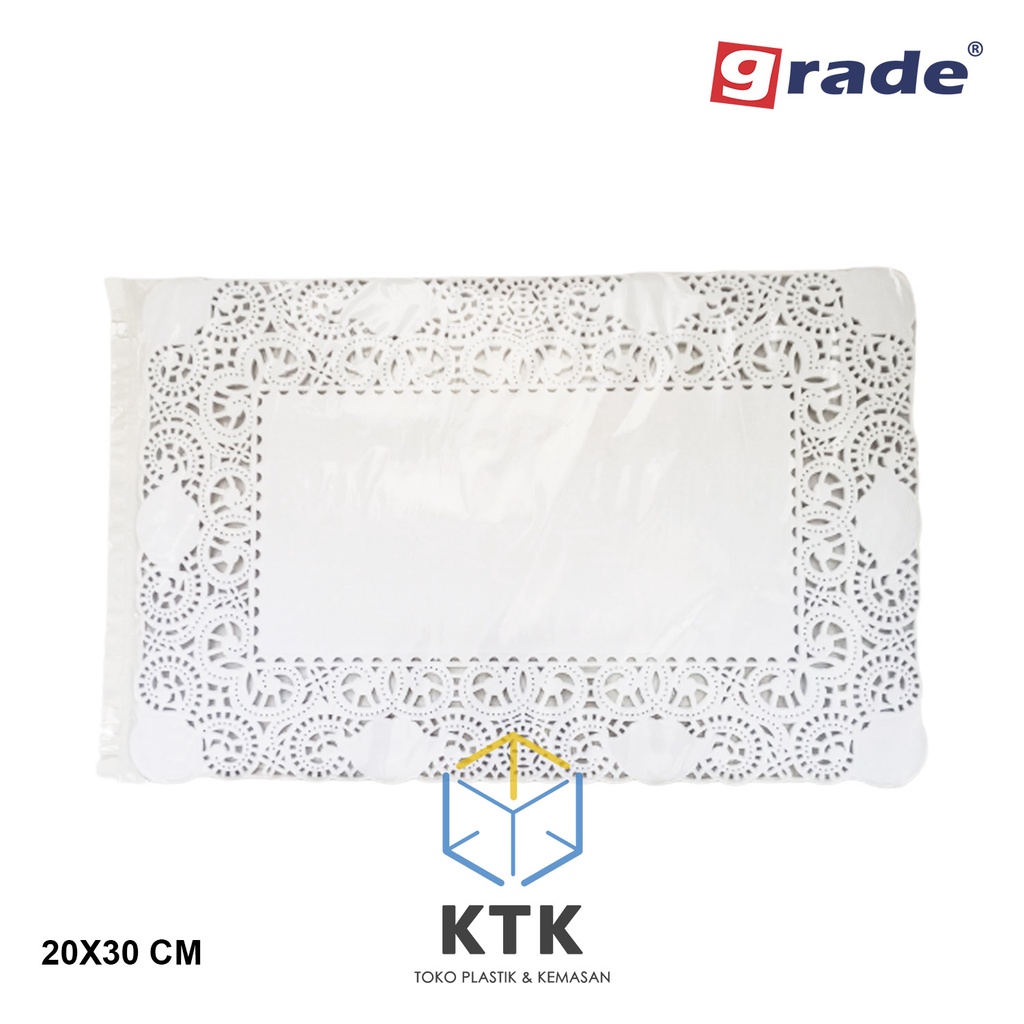 Jual Doilies Paper Grade 20 x 30 CM Putih 25 lembar [Repack] Kertas ...