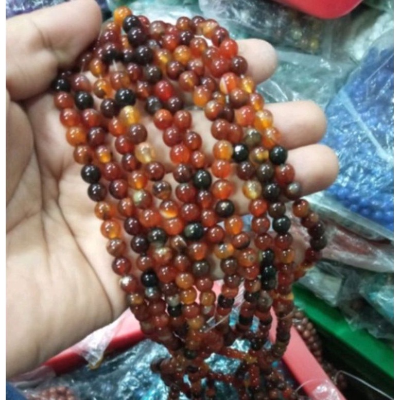 Jual DIY BATU ALAM BULAT 6M | MANIK BATU ALAMI BAHAN CRAFT MEMBUAT ...