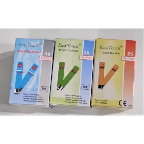 Jual Easy Touch Strip Glucosa / Kolestrol / Asam Urat | Shopee Indonesia