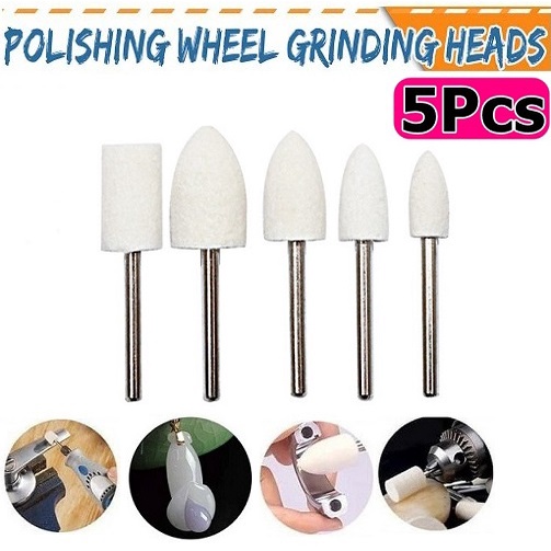 Jual 5 Pcs Wool Polisher 3mm Mini Grinder Poles Gosok Polish Bor Mini ...