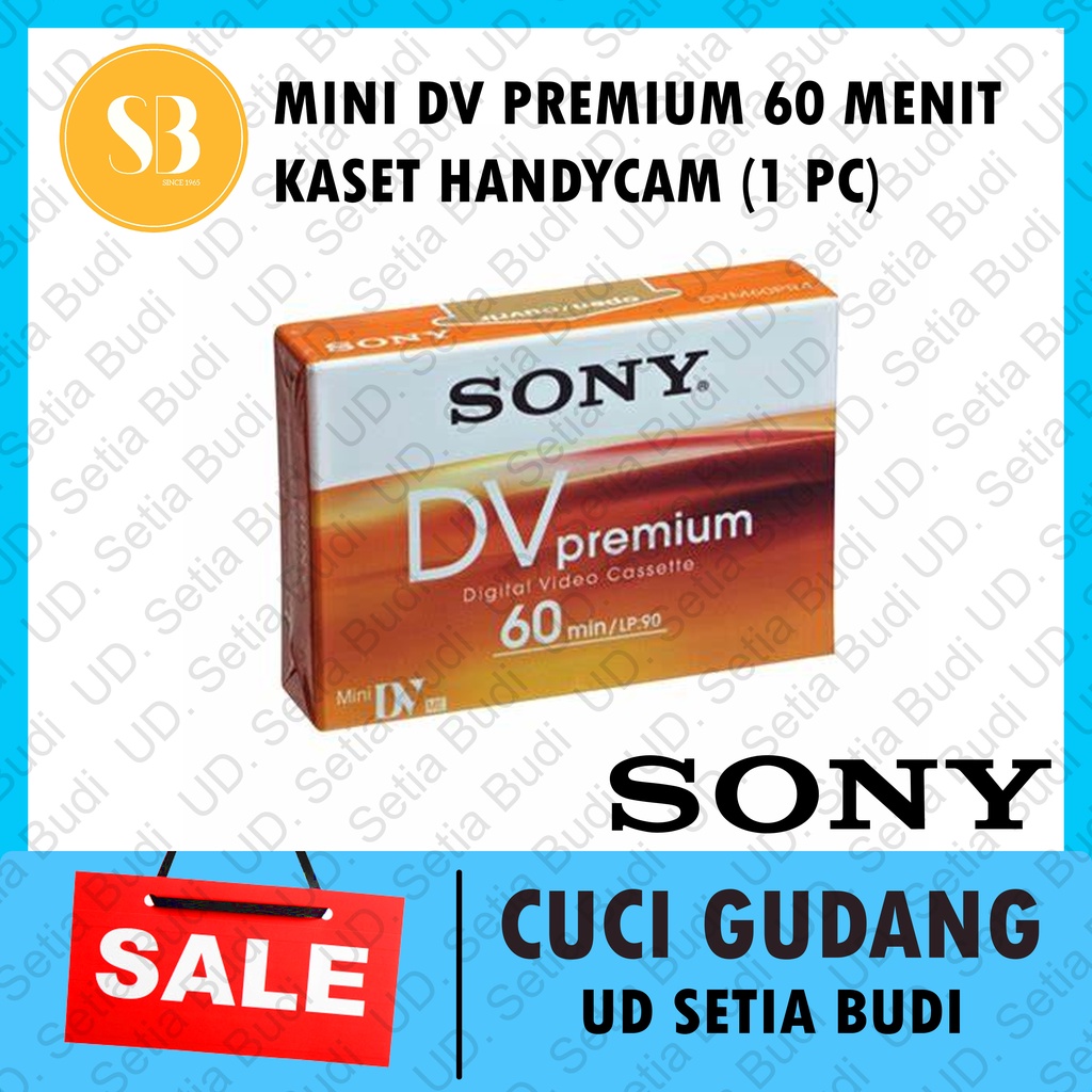 Jual Mini DV Sony Premium 60 Menit Digital Video Cassette Kaset Perekam ...