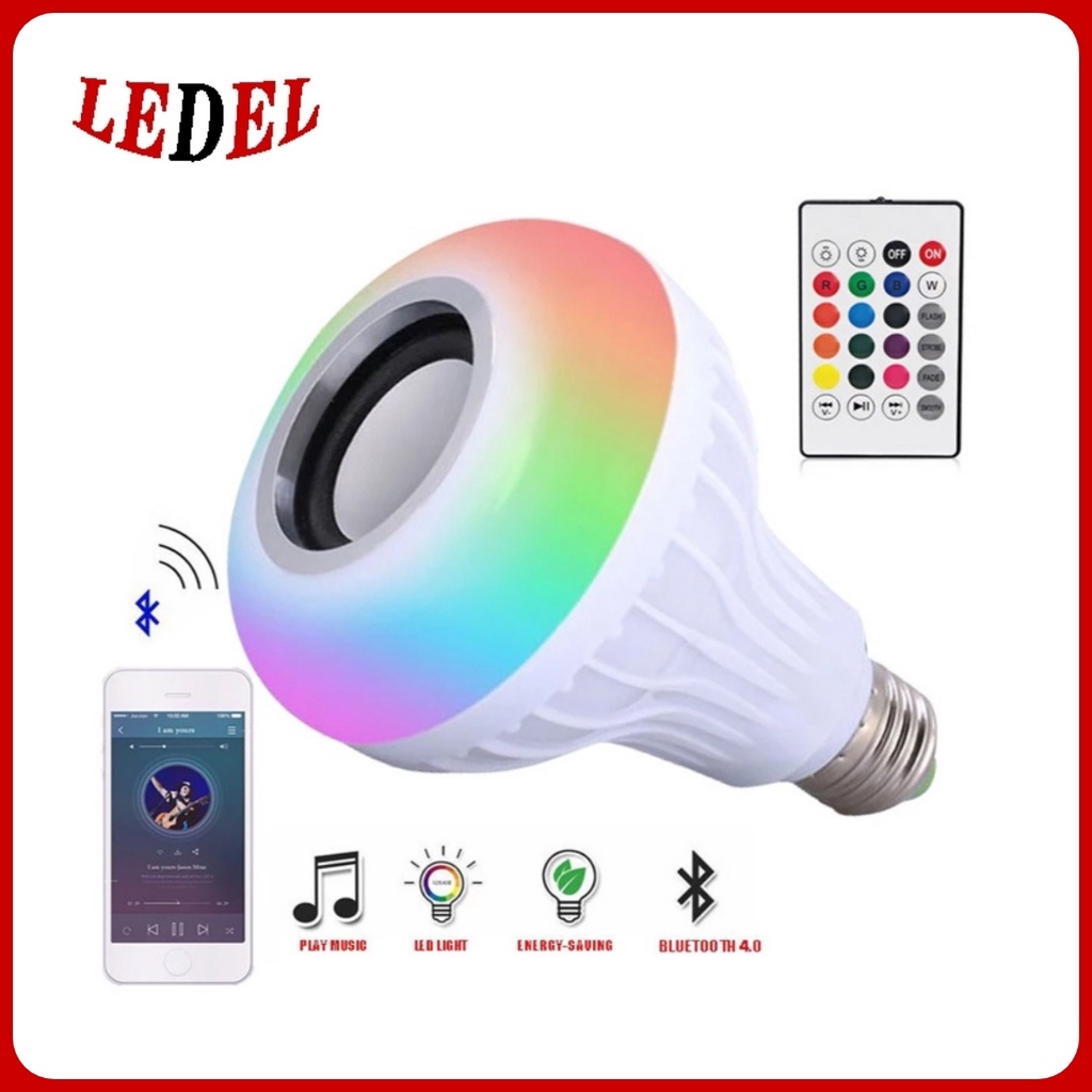 Jual SPEAKER LAMPU led Bluetooth RGB Remote Music xitey | Shopee Indonesia