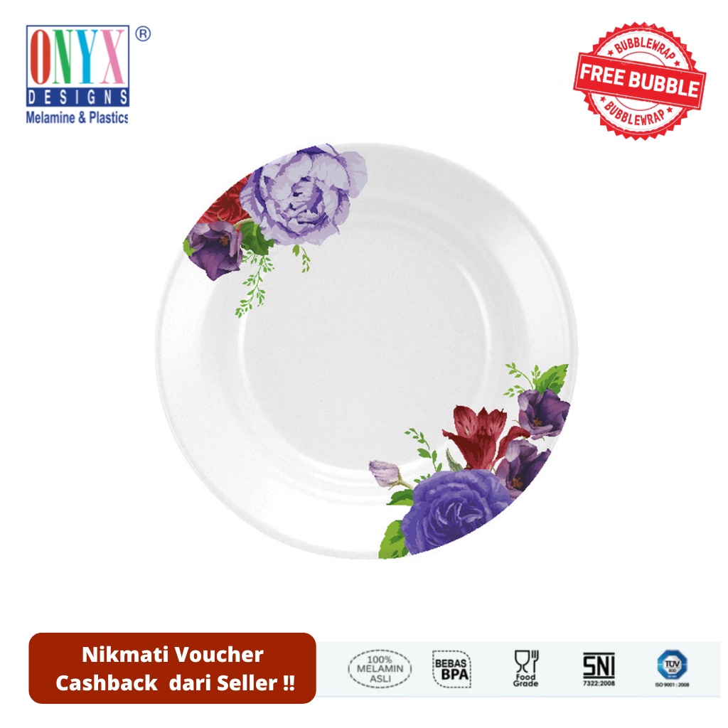 Jual Piring Makan Melamine Cekung 9" Merk Onyx - 1809 ESE | Shopee ...