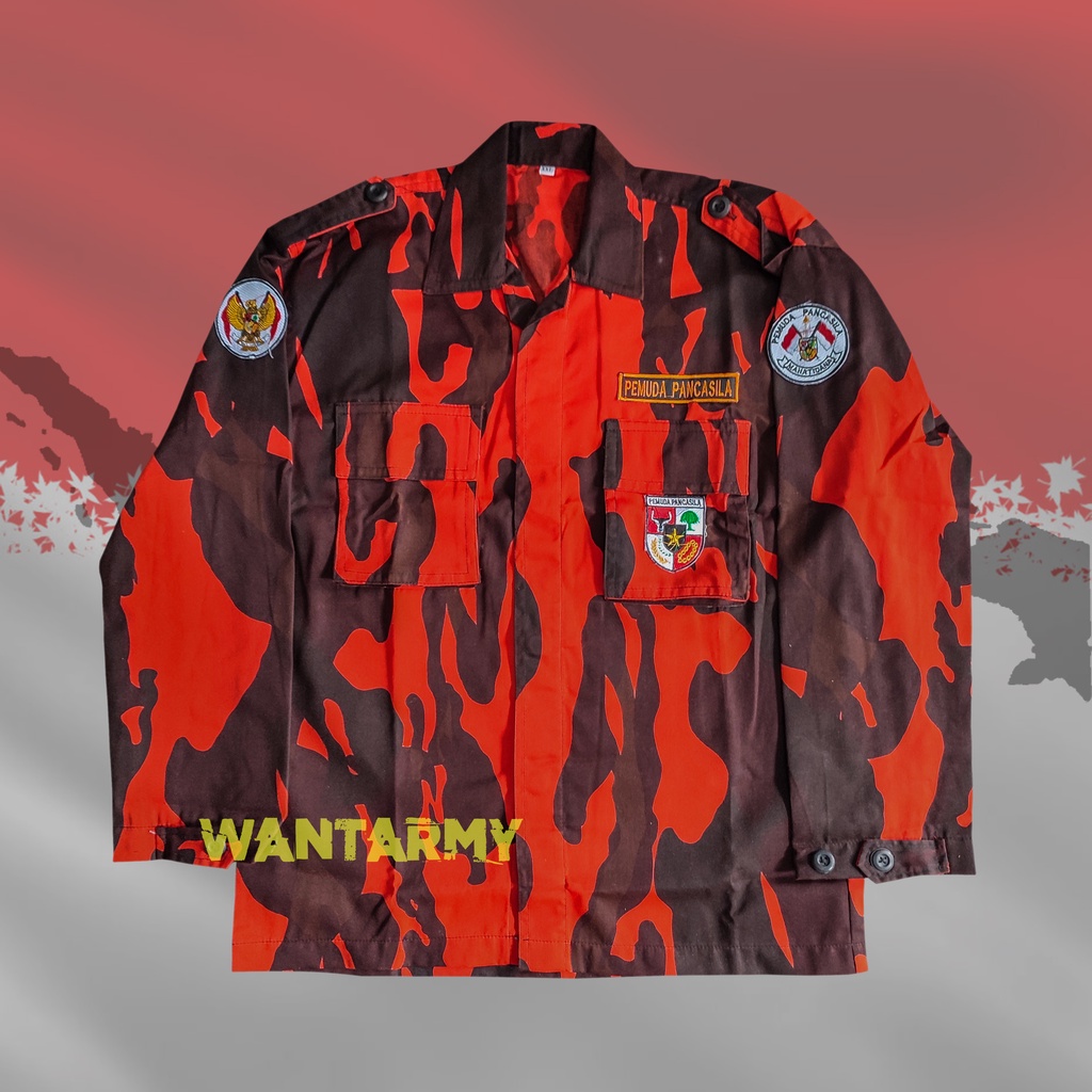 Jual Kemeja pp loreng/kemeja loreng pp/kemeja pemuda pancasila premium ...