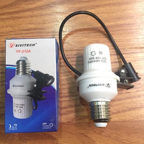 Jual Fitting Fiting Lampu Otomatis Sensor Cahaya Sivitech Terbaik Awet ...