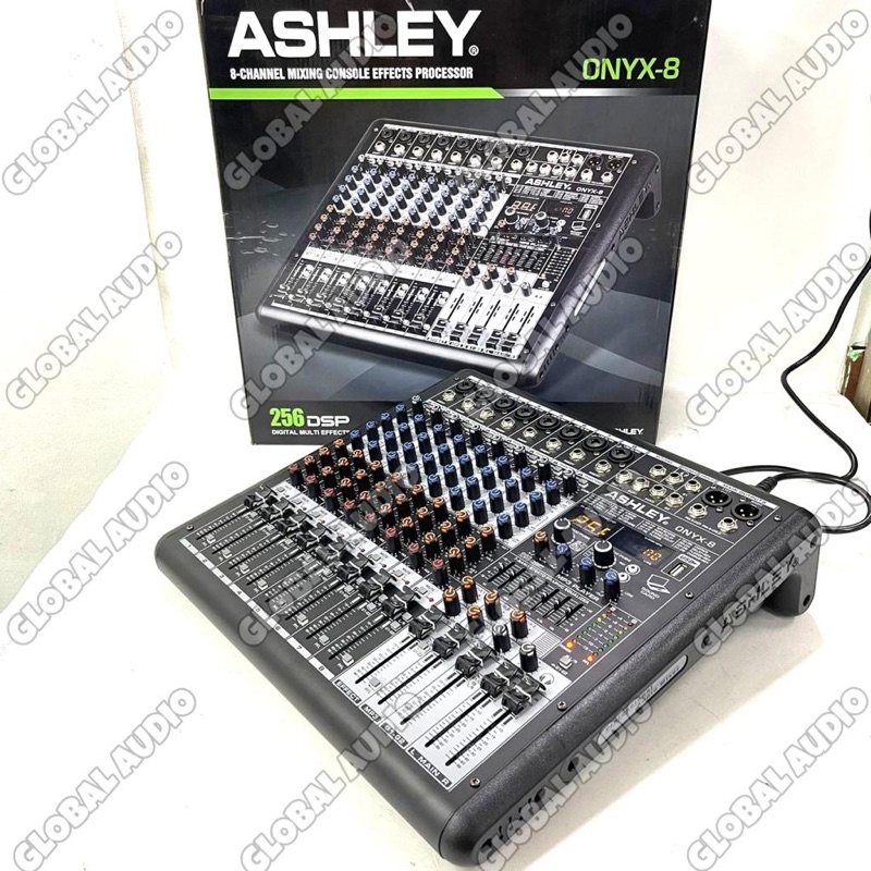Jual Mixer Ashley Onyx 8 Original 8 Channel Bluetooth | Shopee Indonesia