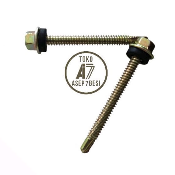 Jual Rofing Sekrup 12x50 Untuk Atap Spandek (50 biji) | Shopee Indonesia