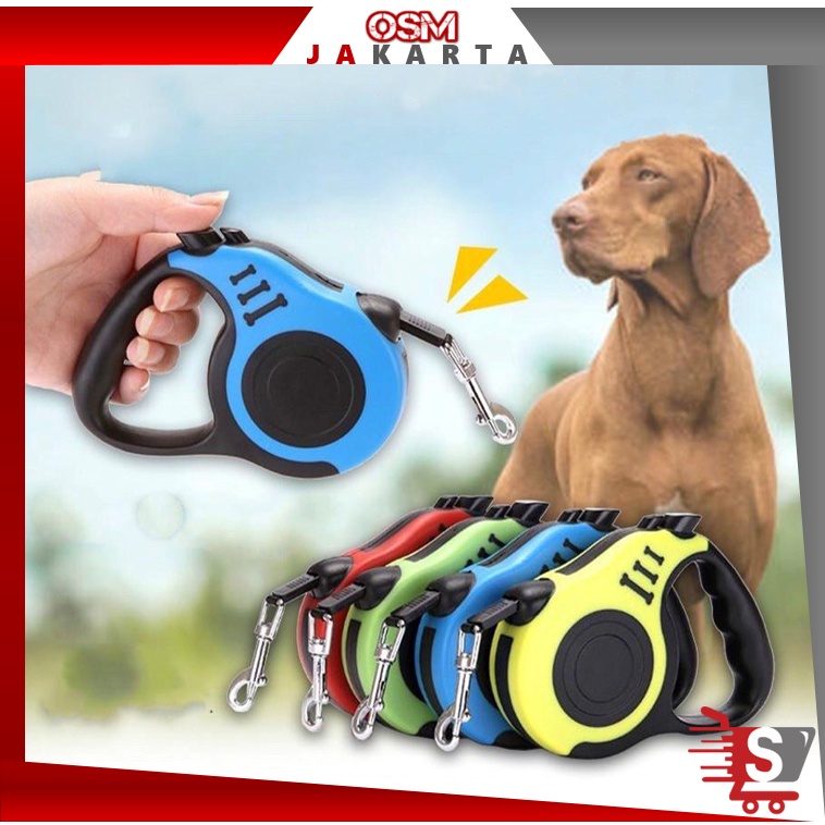 Jual OSM JKT 5518 Tali Tuntun 3M dan 5M / Retractable Dog Leash Anjing ...