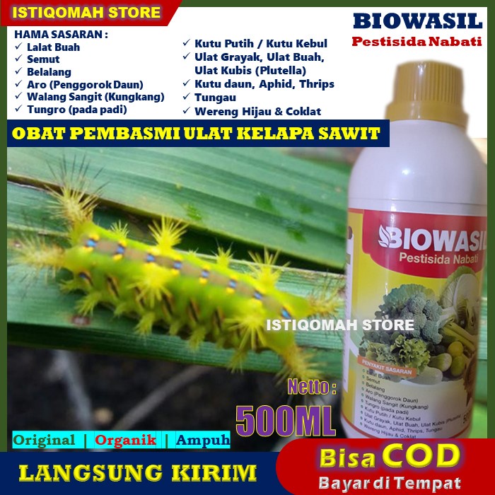 Jual BIOWASIL 500ML Pestisida Nabati Obat Pembasmi Hama Ulat Kelapa ...