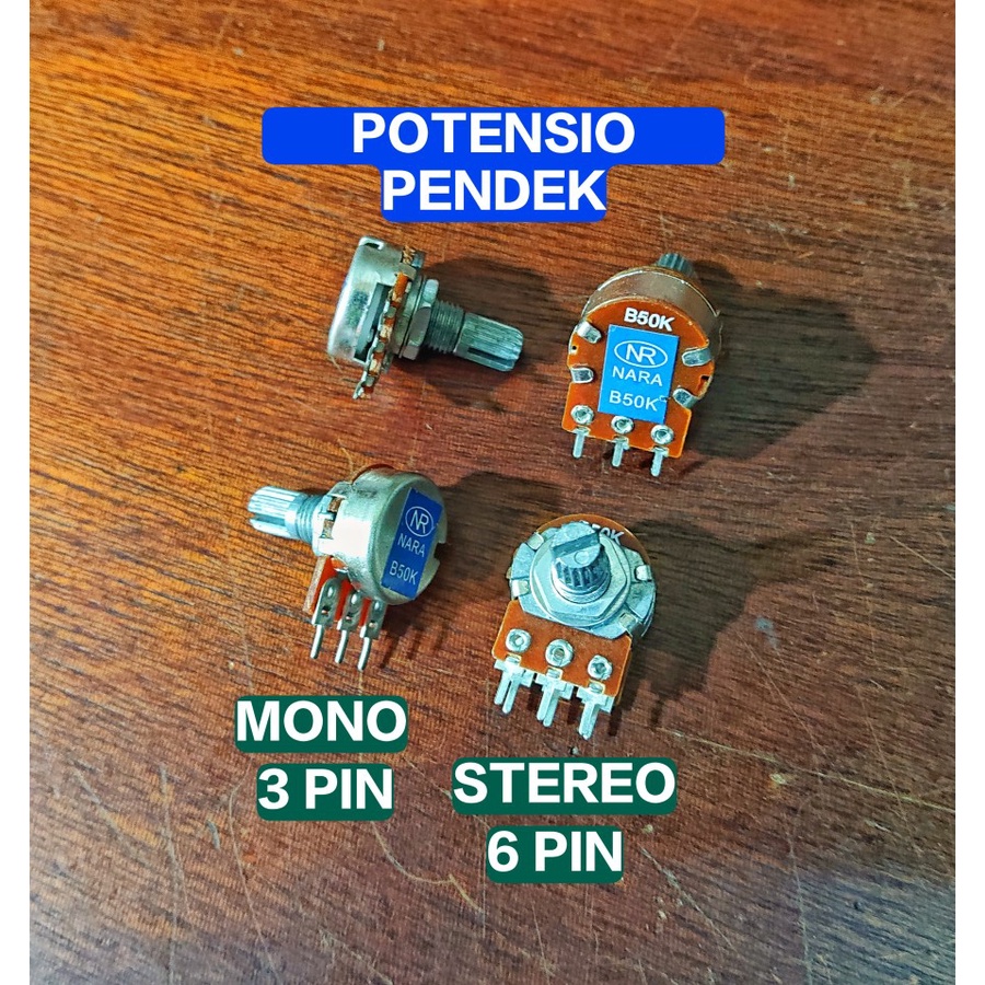 Jual Potensio Pendek / Potensio Meter Pendek / Pemutar Volume (Pilih ...