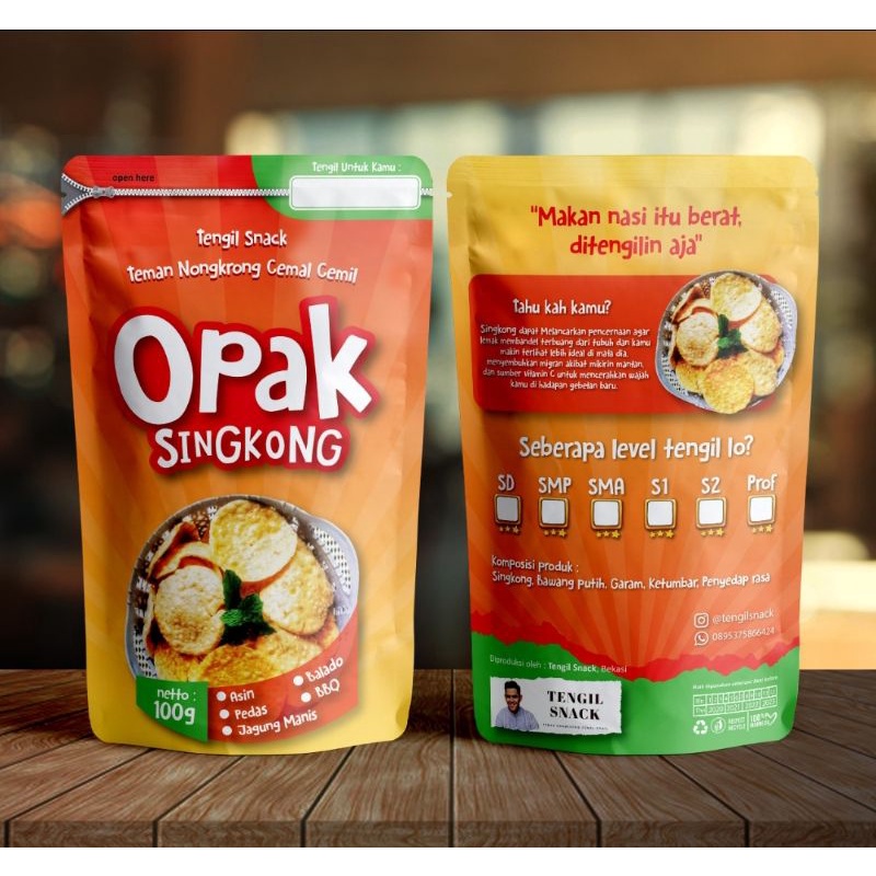 Jual OPAK SINGKONG TENGIL SNACK 1PCS (RANDOM) | Shopee Indonesia