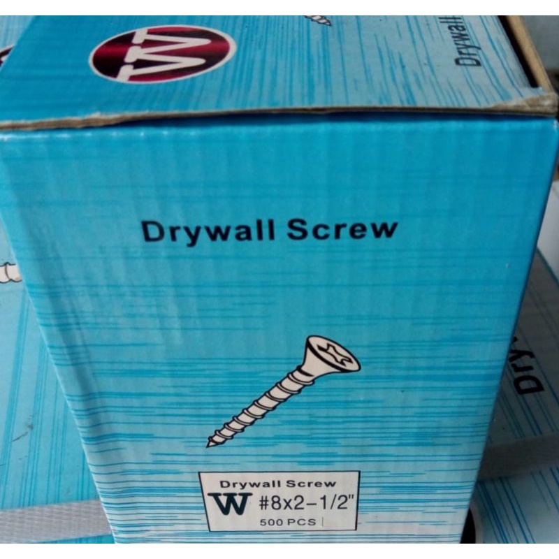 Jual Skrup Drywall W ukuran 8 x 2-1/2". 1 kotak isi 500pc. skrup gipsum ...