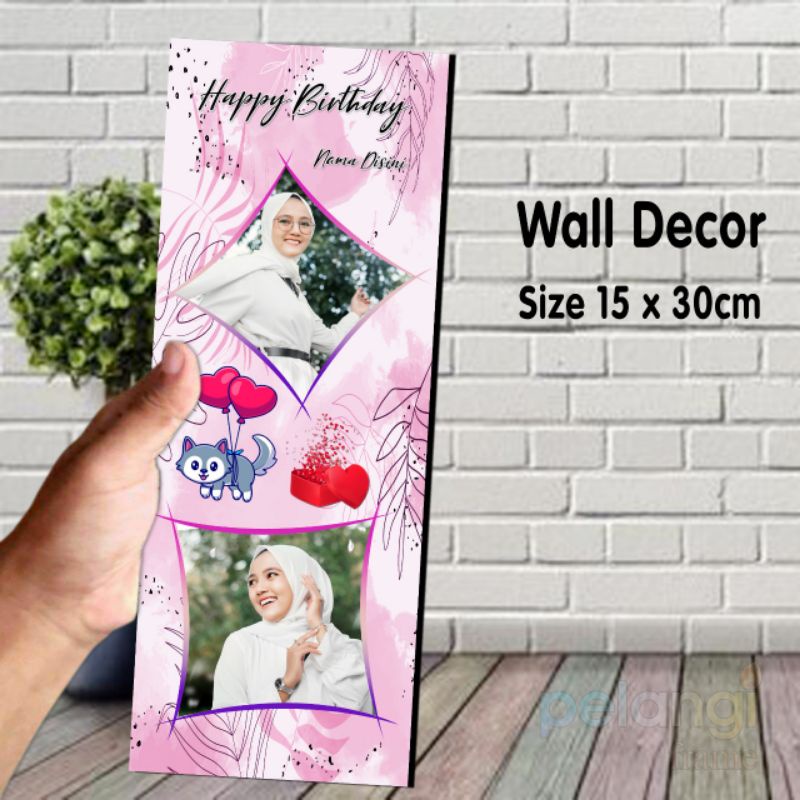 Jual wall Decor / foto Block custom happy birthday | Shopee Indonesia