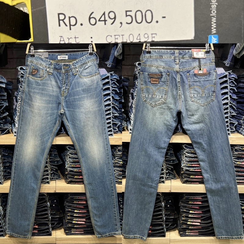 Jual Celana Panjang Lois Original model kulit (049F) | Shopee Indonesia