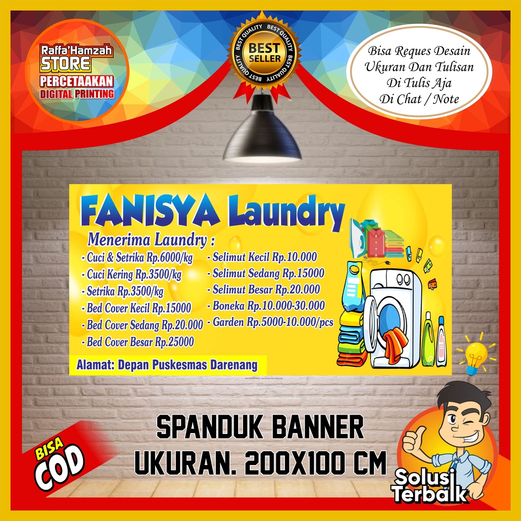 Jual Spanduk Banner Laundry Spanduk Laundry Sepanduk Laundry Baner ...