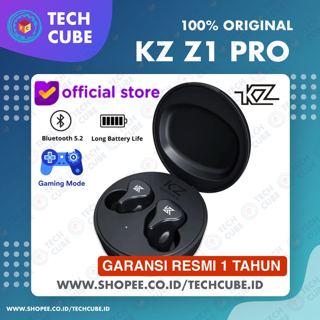 Jual KZ Z1 PRO TWS Wireless Earphone Headset Earbuds Bluetooth Alt S1 ...