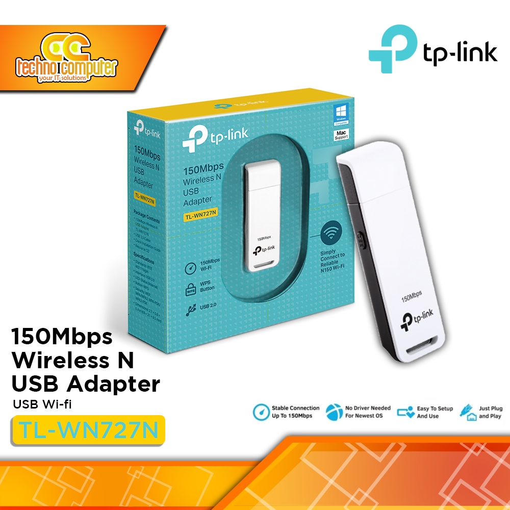 Jual USB WIFI TP-LINK TL-WN727N 150Mbps Wireless N USB Adapter | Shopee ...