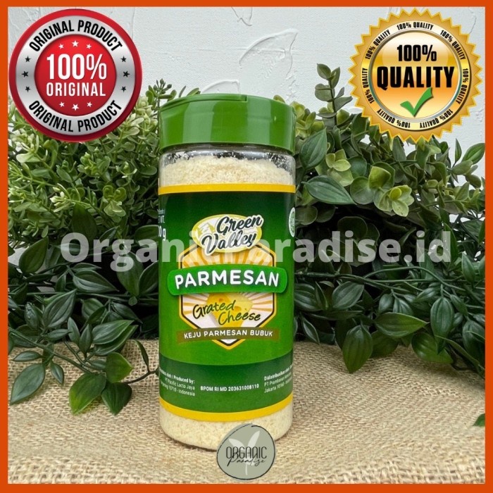 Jual Green Valley Grated Parmesan Cheese 200 gram / Keju Parmesan Bubuk ...