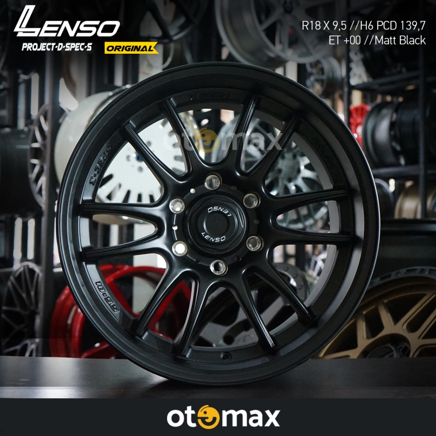 Jual Velg Mobil Lenso Project D Spec-S Ring 18 Matt Black | Shopee ...