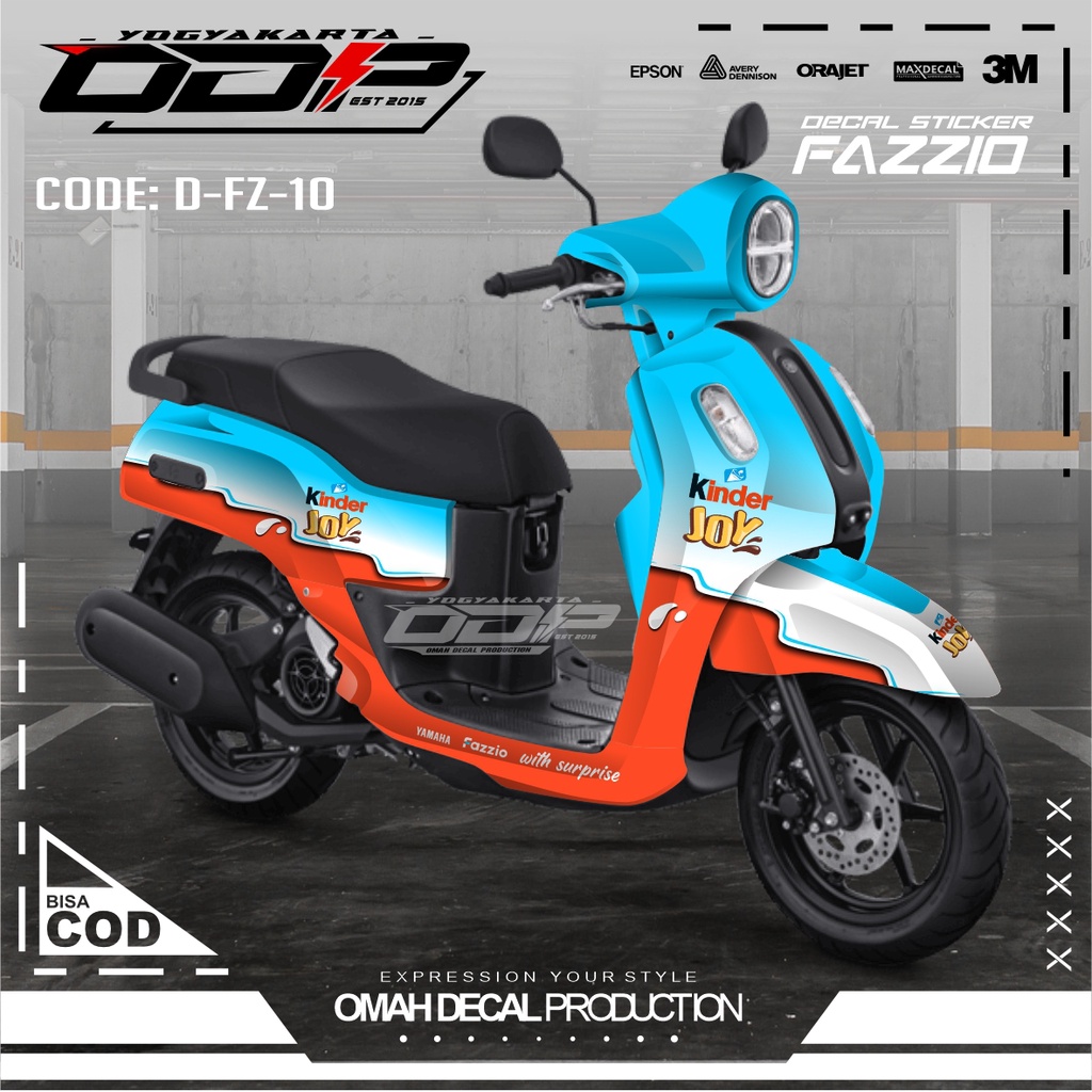 Jual DECAL STICKER YAMAHA FAZIO FULL BODY DECAL MOTOR MOTIF TERBARU ...