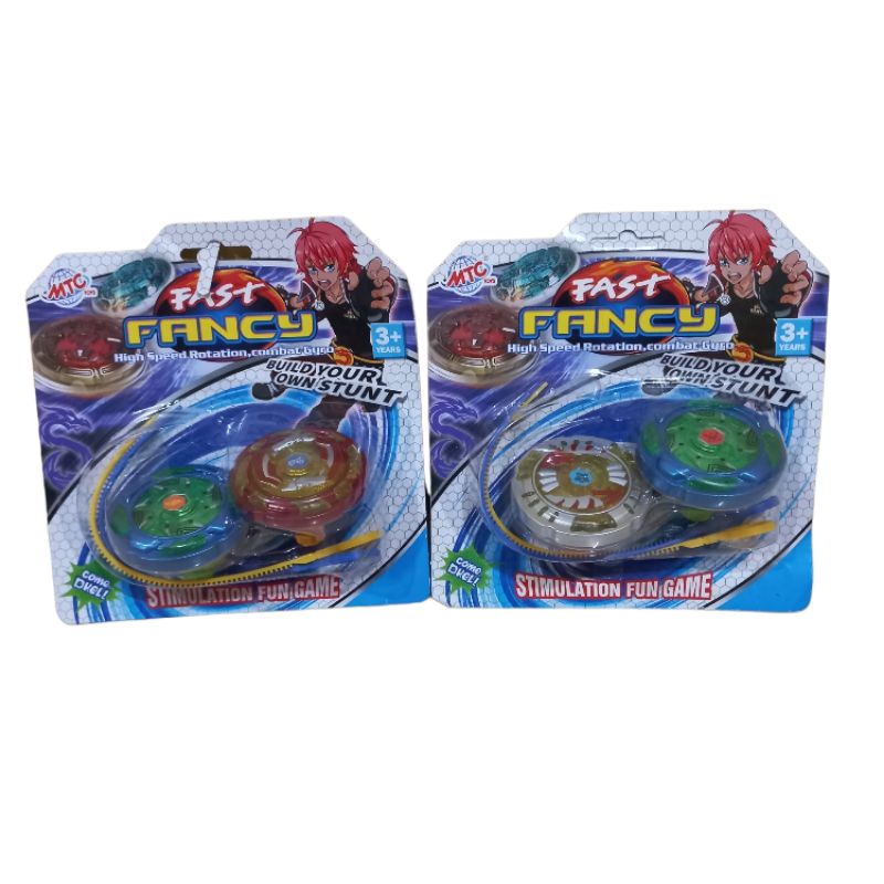 Jual Mainan Gasing Beyblade isi 2 fast fancy | Shopee Indonesia