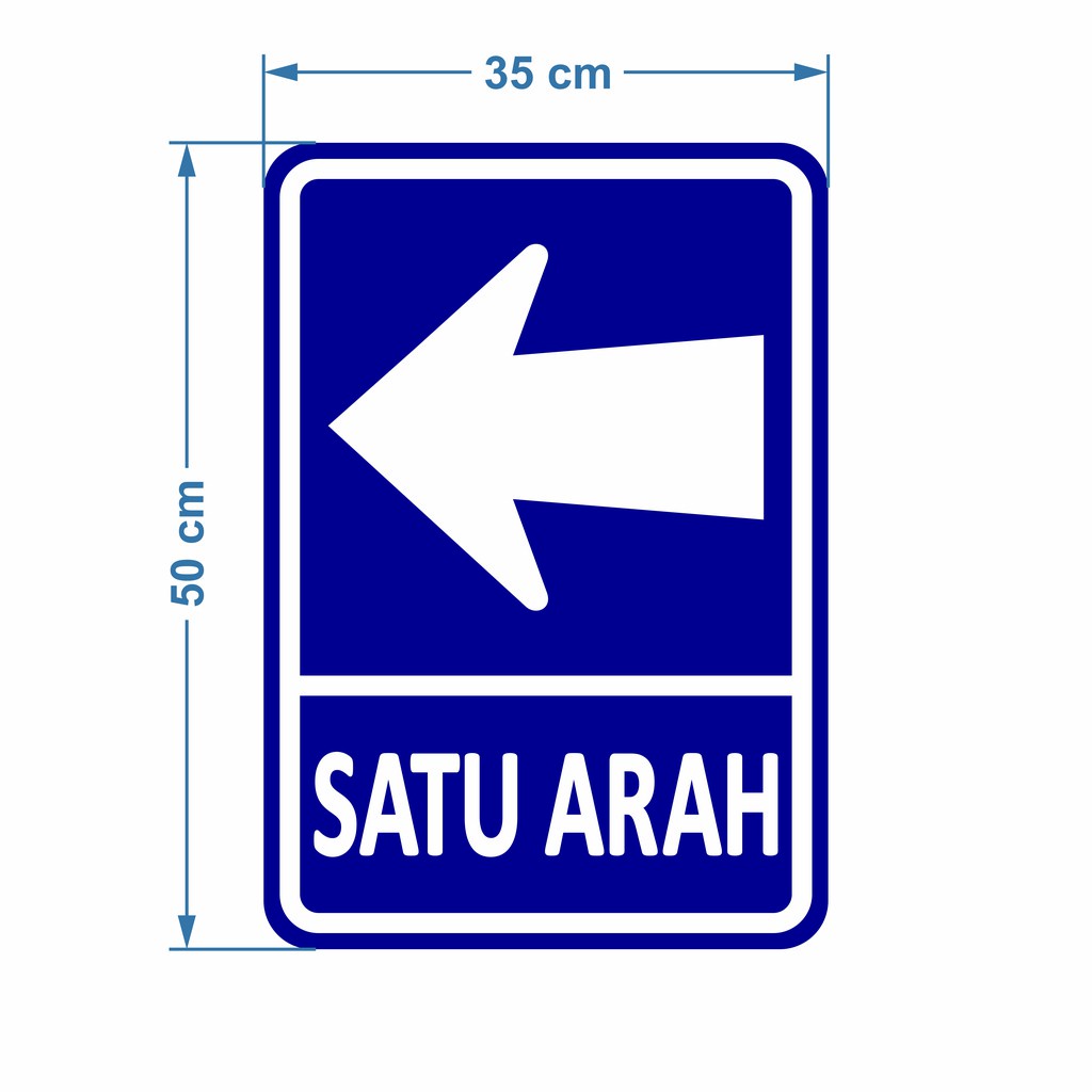 Jual STIKER RAMBU Satu Arah Bahan REFLEKTIF | Shopee Indonesia