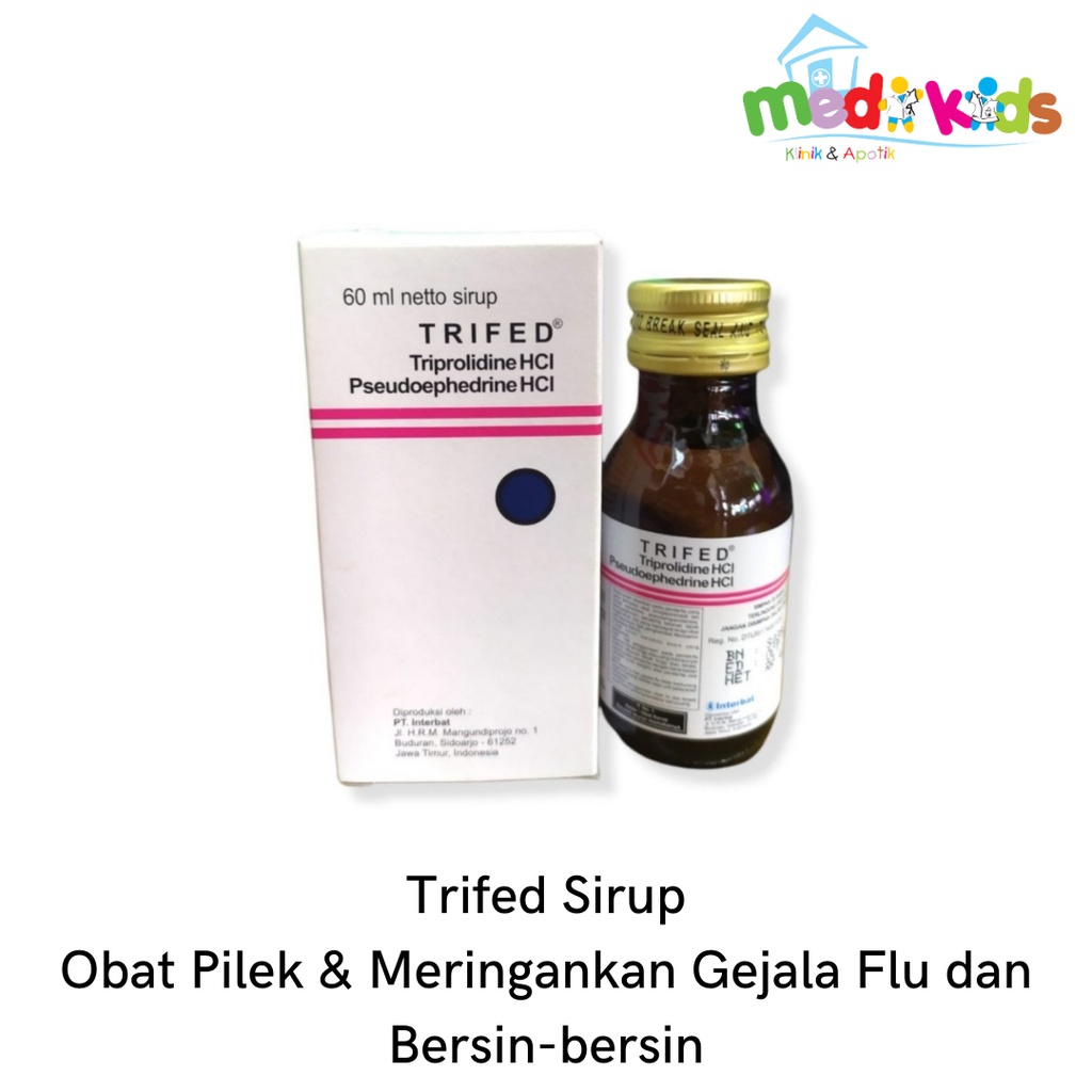 Jual Trifed Sirup 60ml Obat Pilek Flu Alergi ISPA | Shopee Indonesia